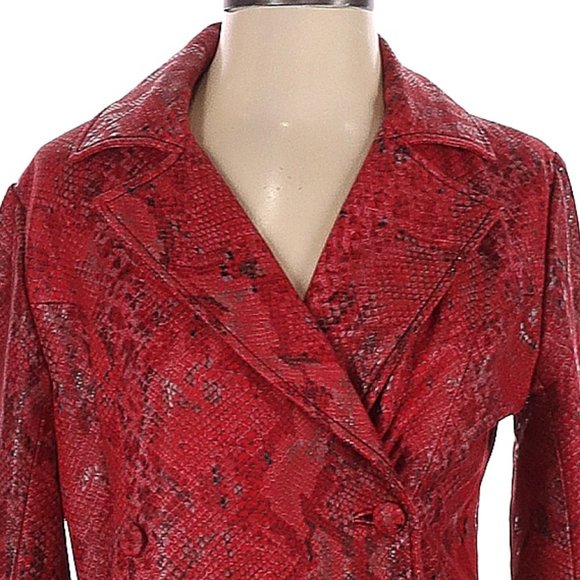 L'Academie | Jackets & Coats | Showstopper The Serpent Leather Trench ...